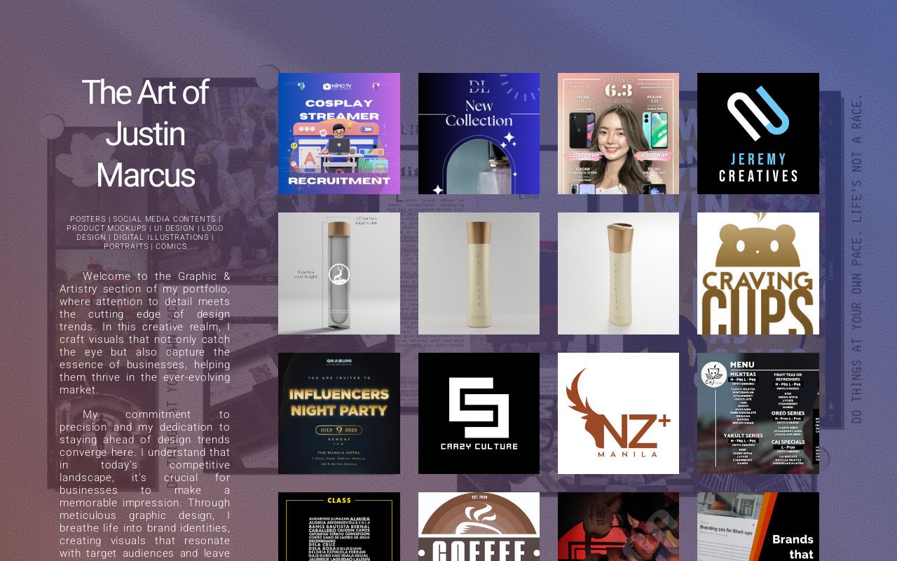 Art Page | Justin Marcus